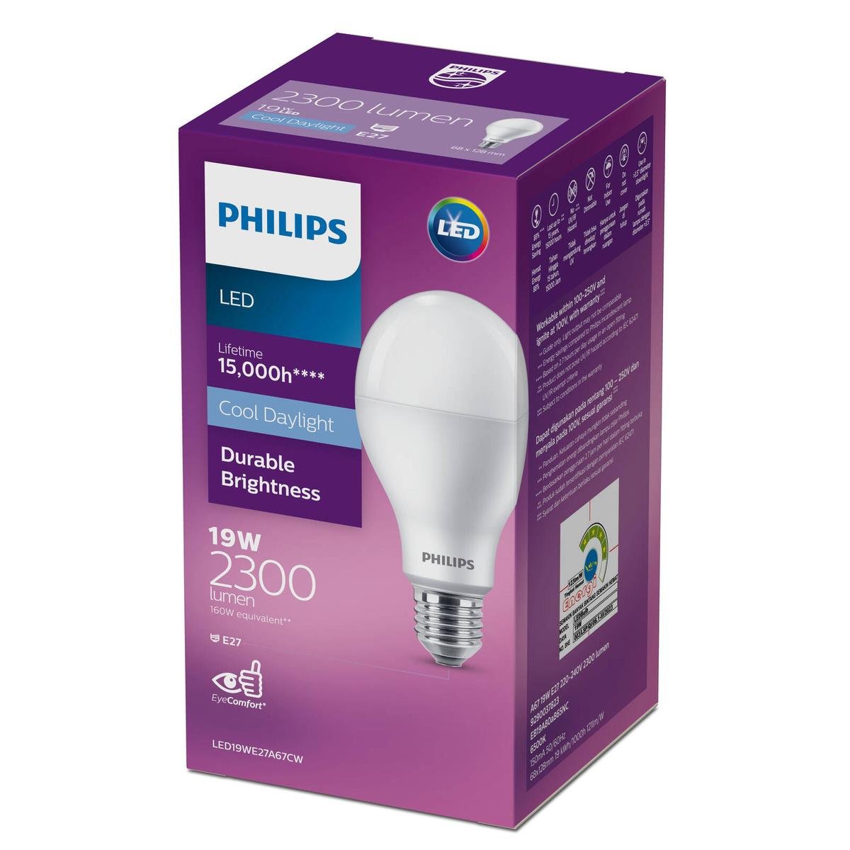 Philips A67 E27 LED 2300Lm Cool Daylight 19W Megabright Globe ...