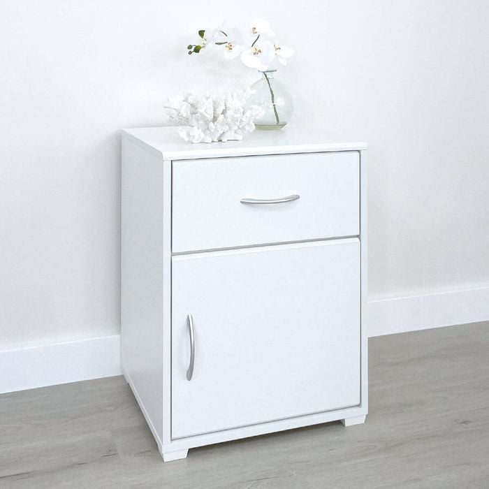 Practa Bedside Table Bundle - 1 Drawer 1 Door - Oak - Bunnings New Zealand