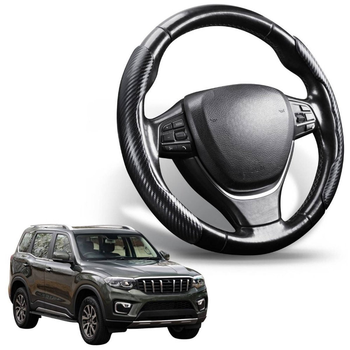 Segmented Steering Wheel Cover for Mahindra Scorpio 2022 - Current ...