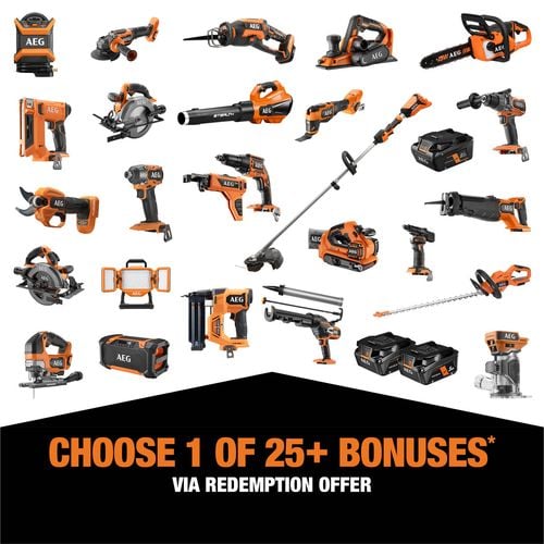 AEG 18V FUSION Brushless 6-Piece 5.0Ah FORCE Kit - Bunnings New Zealand