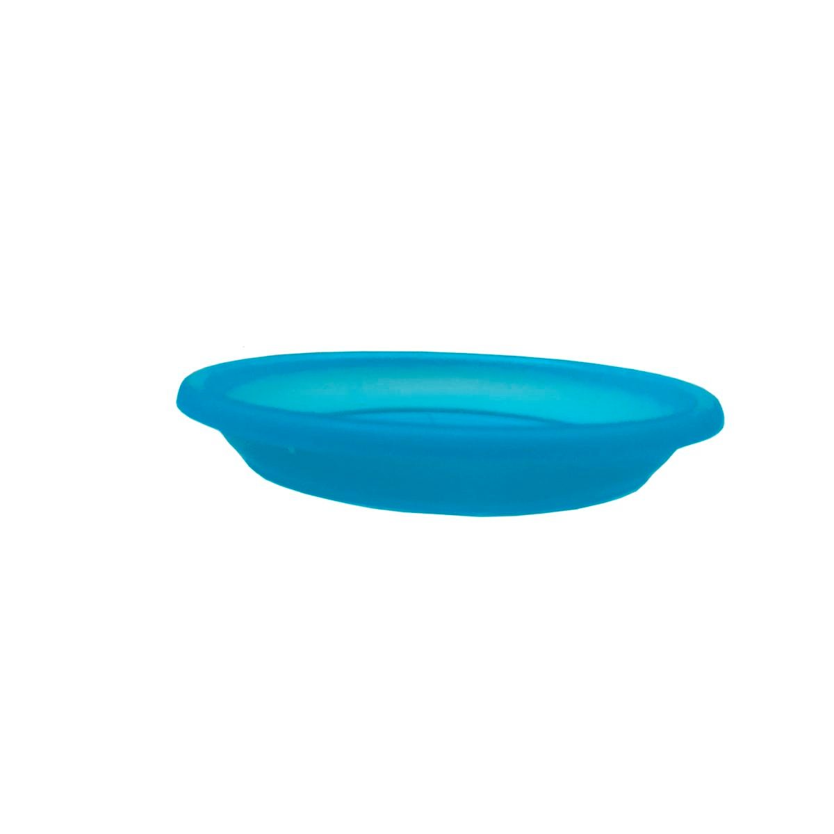 Eden 14cm Aqua Transparent Round Saucer - Bunnings Australia