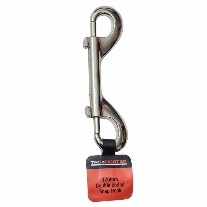 Taskmaster 9 x 90mm Nickel Double Ended Snap Hook - Bunnings Australia