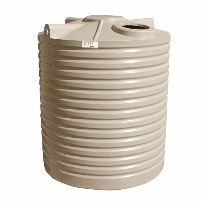 Clark Tanks 5000L Tall Round Poly Water Tank - Beige - Bunnings Australia
