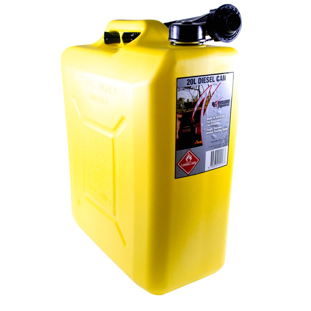 AdVenture Products 20L Diesel Fuel Can And Pourer - Bunnings Australia