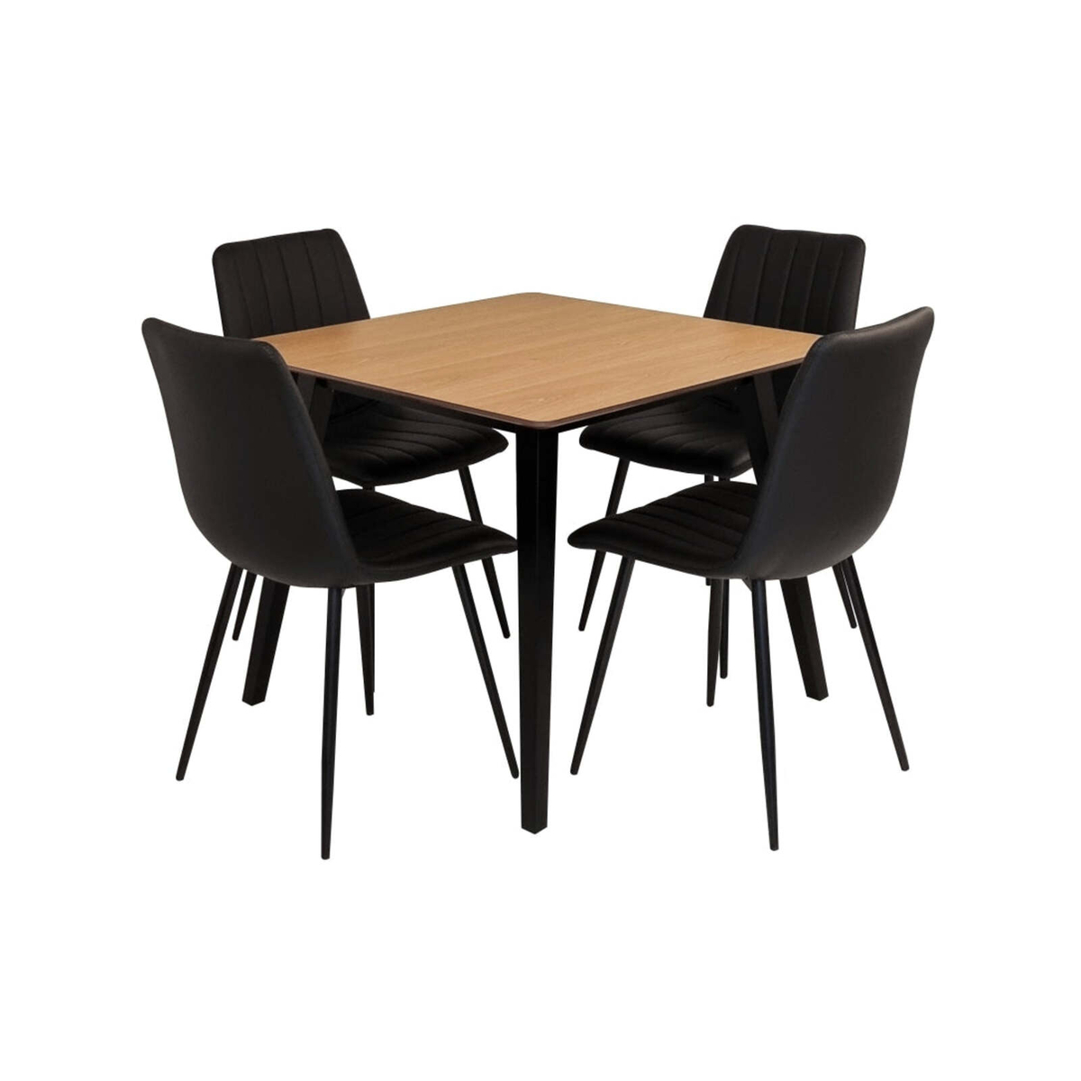 Kanaka Dining Set W/ Square Dining Table & Set Of 4 Molly Dining Chair ...