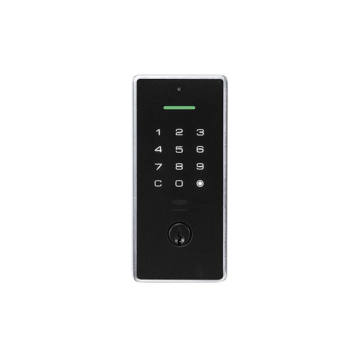 Lockwood Satin Nickel Secure Touch Digital Keyed Deadbolt - Bunnings ...