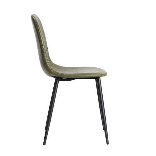 Oikiture 2PC Dining Chair PU leather Green - Bunnings Australia