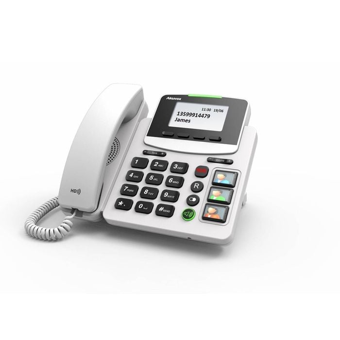 Akuvox SP-R15P Big Button IP Phone, 1 SIP Line, HAC, Supports PoE ...
