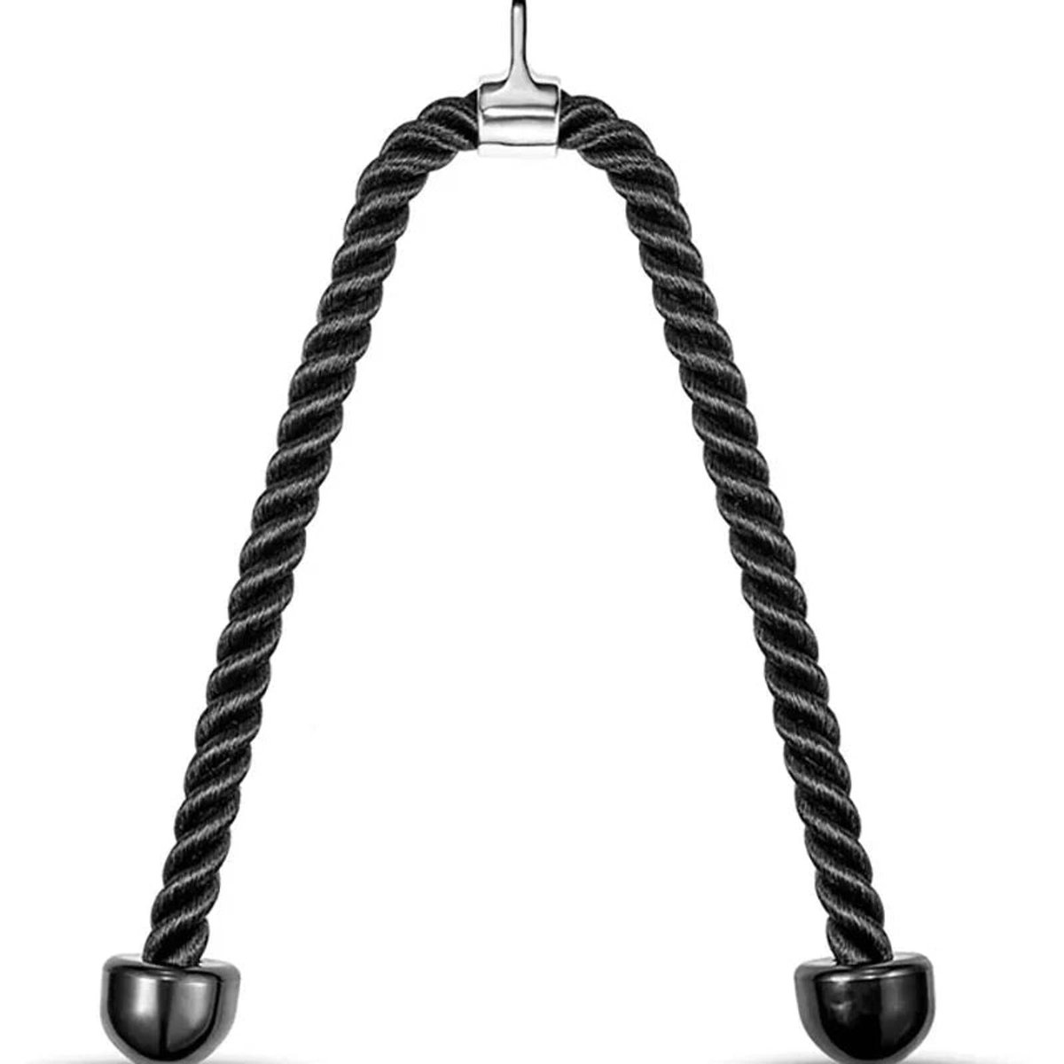 NNEOBA 120cm Triceps Pull Down Rope Heavy Duty Cable Attachment Black ...
