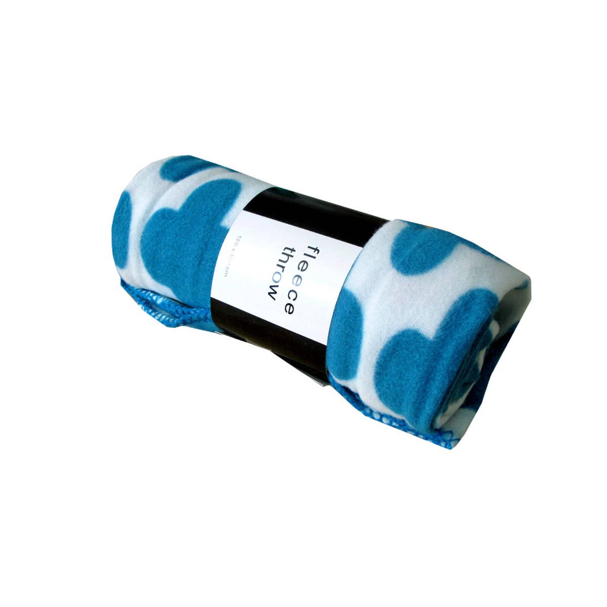 Nova Fleece Throw Rug 125 x 150 cm Aqua Rosebud - Bunnings Australia