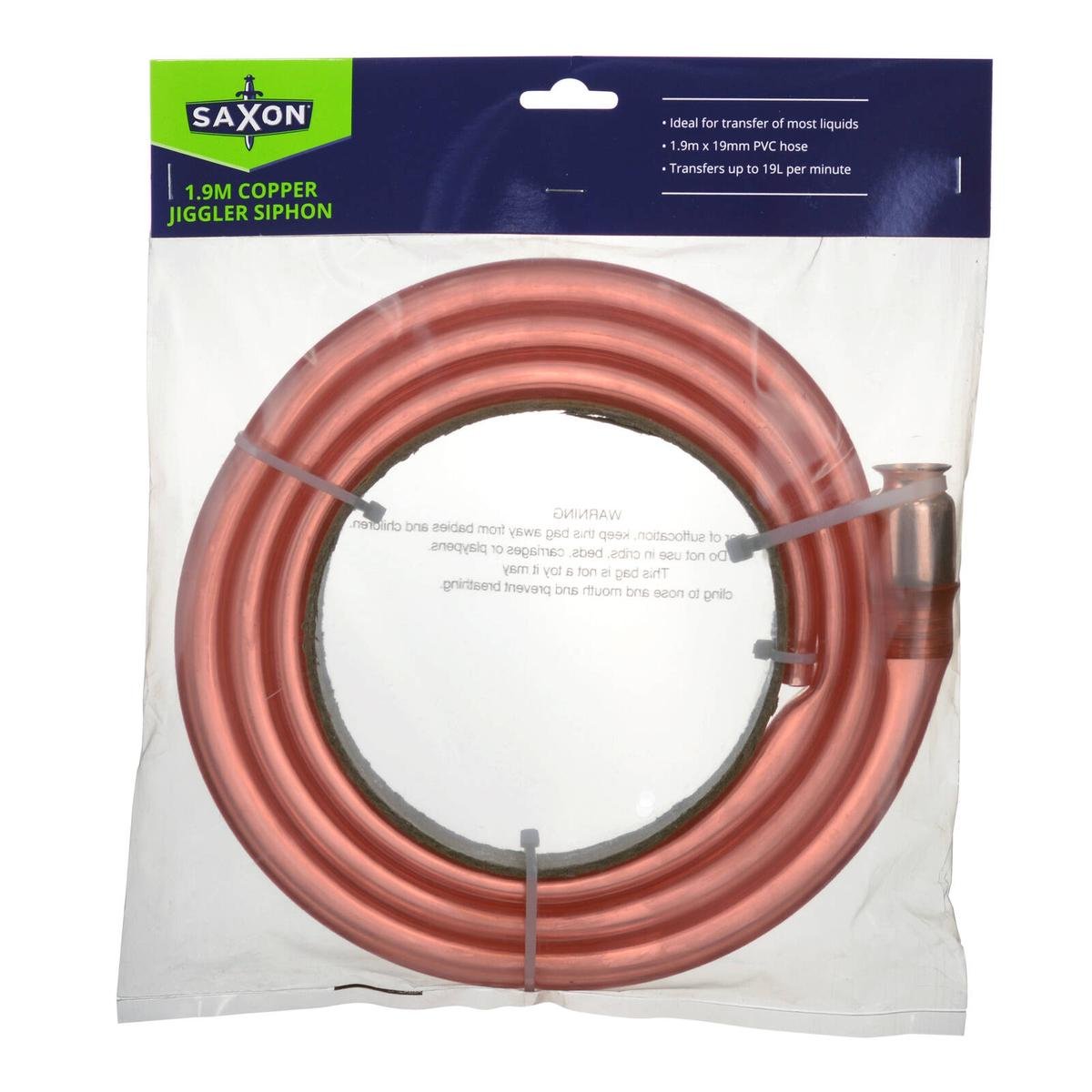 Saxon 1.9m Copper Jiggler Siphon - Bunnings Australia