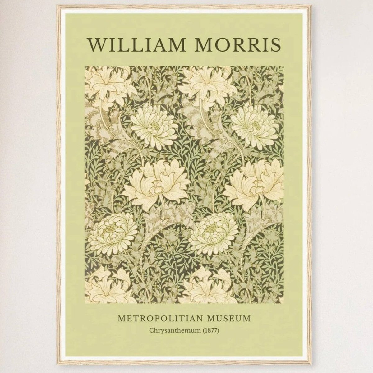 Galrie William Morris Chrysanthemum Print from the Metropolitan Museum ...