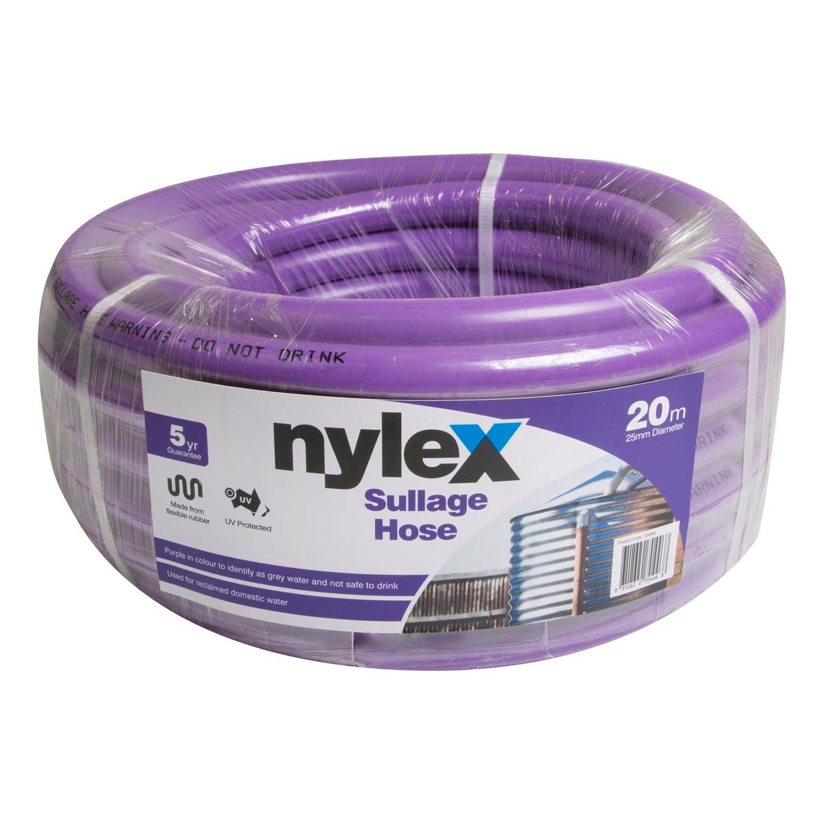Nylex Recycled Water 25mm x 20m Sullage Hose - Bunnings Australia