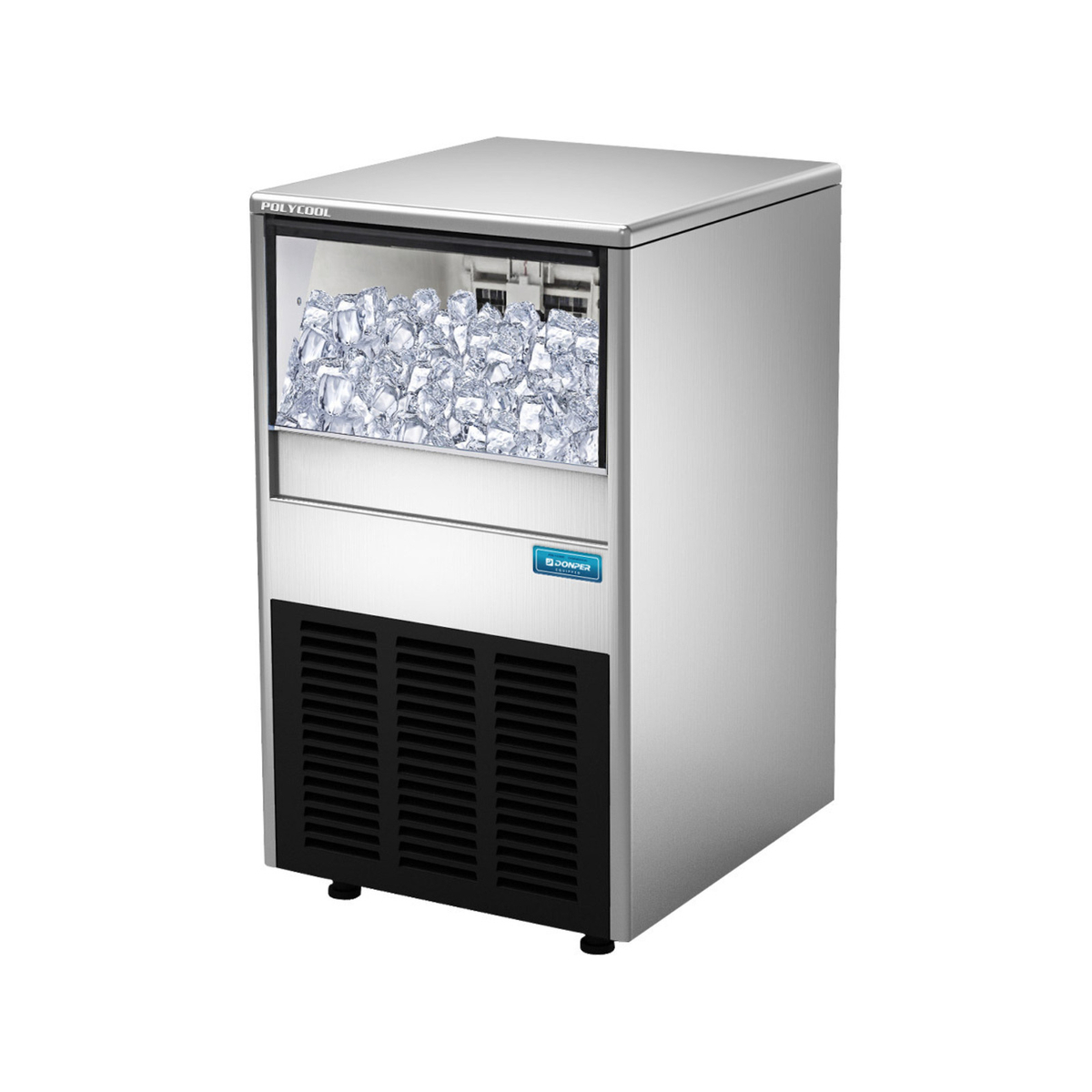 POLYCOOL Commercial Ice Maker Machine, up to 60kg/24hr, Donper ...