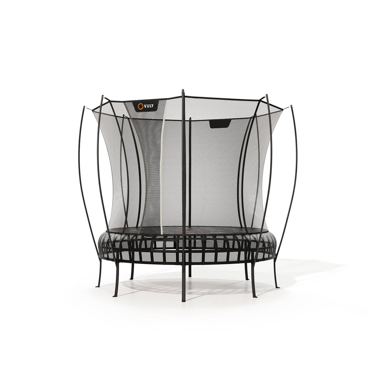 VULY Thunder 2 Medium 10ft Springless Trampoline with Enclosure - Round ...