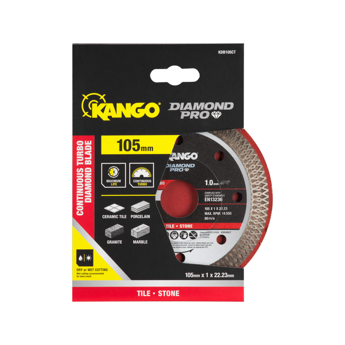 Kango 105mm Continuous Turbo Diamond Blade - Bunnings Australia