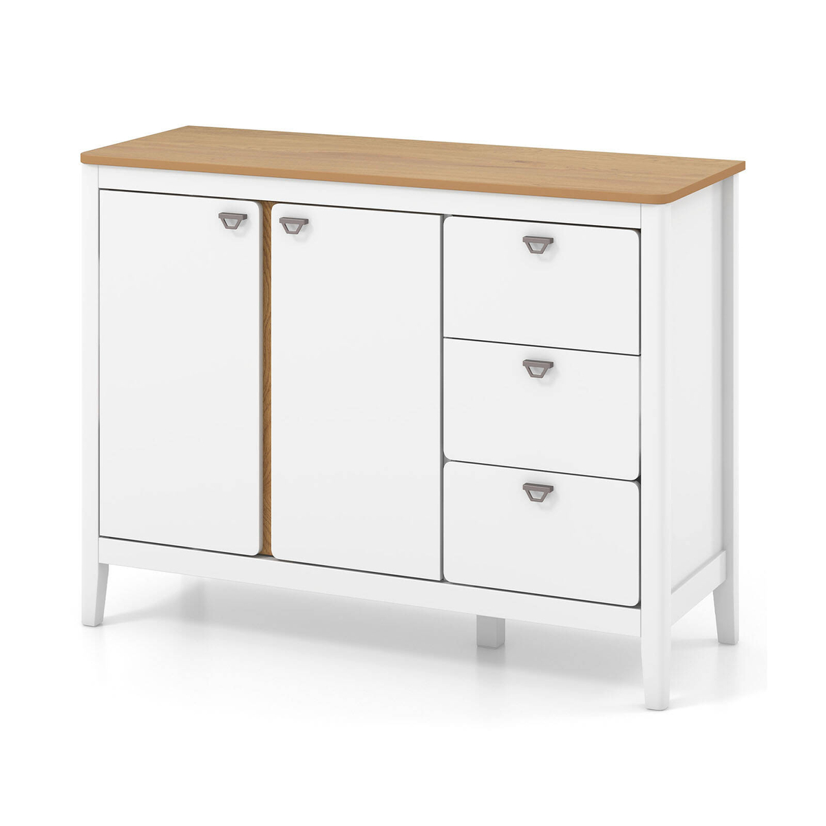 Costway Buffet Sideboard Anti-Toppling Kitchen Cupboard Side Storage ...