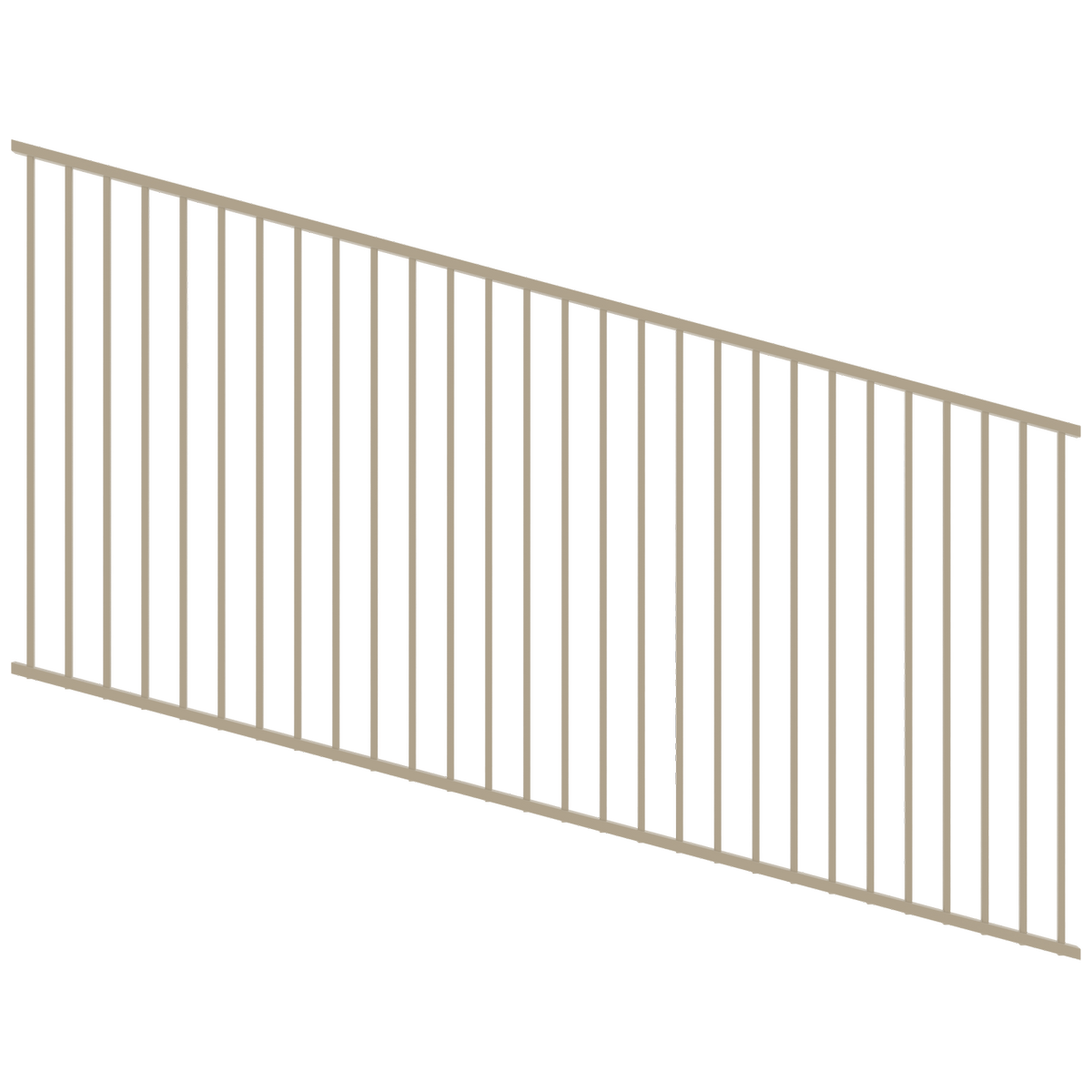 ProtectorAl 1201-2400W x 1200H Paperbark Flat Top Square Picket Pool ...