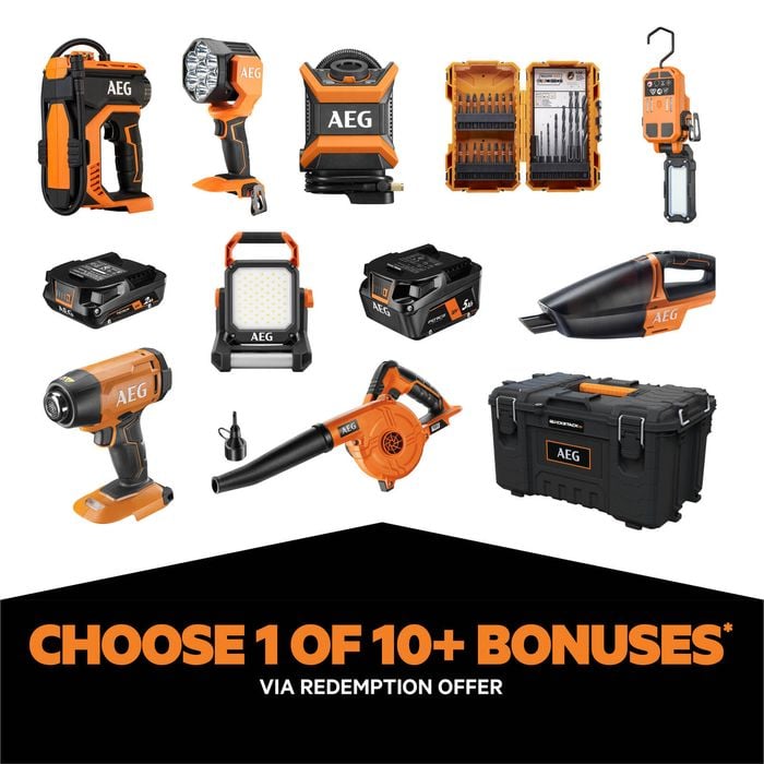 AEG 18V FUSION/Brushless 5-Piece 4.0Ah Kit - Bunnings New Zealand