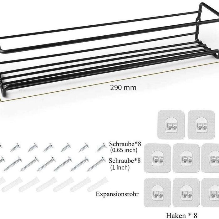 4 Tier Hanging Stainless Steel Spice Racks Wall Mounted Kitchen Pantry ...