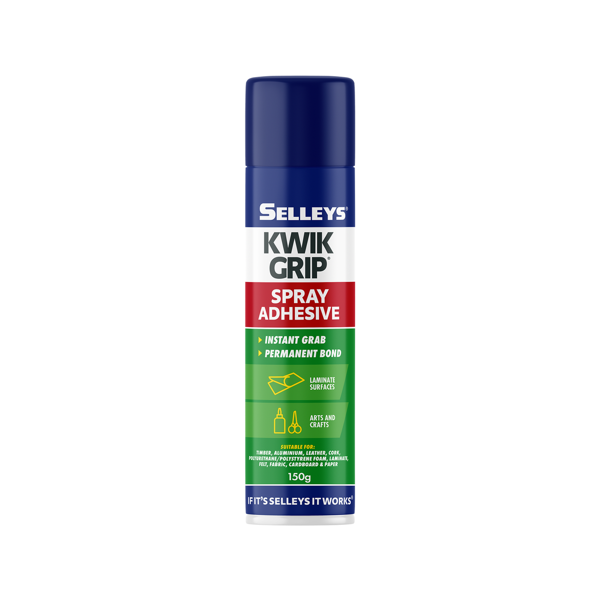 Selleys Kwik Grip Contact Adhesive Spray - 150g - Bunnings New Zealand