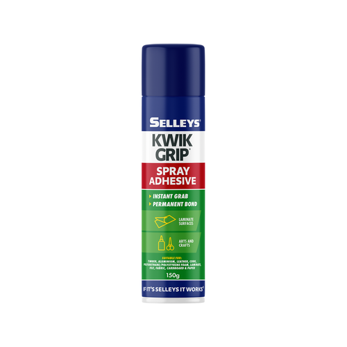 Selleys Kwik Grip Contact Adhesive Spray - 150g - Bunnings New Zealand