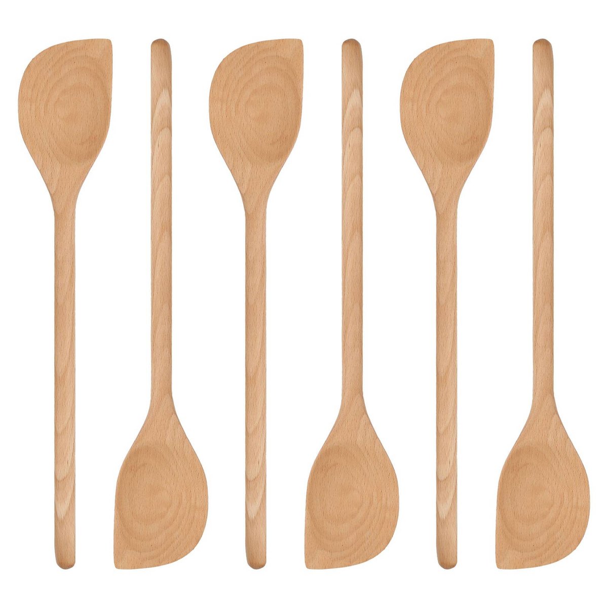 Argon Tableware Wooden Scraper Spoons - 30cm - Pack of 6 - Bunnings ...