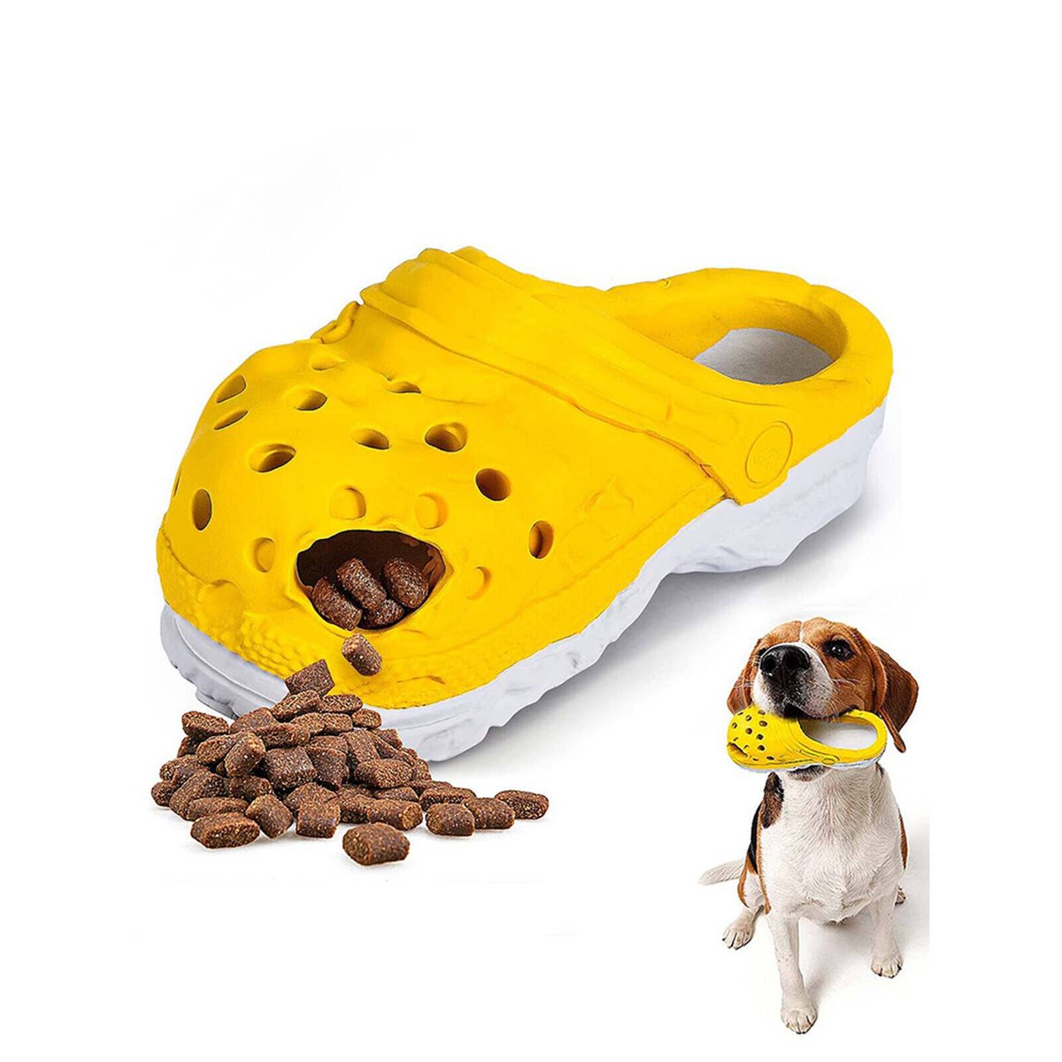 Petopia Ultra Tough 16cm Rubber Cozy Slipper Dog Toy Large - Assorted - Bunnings Australia