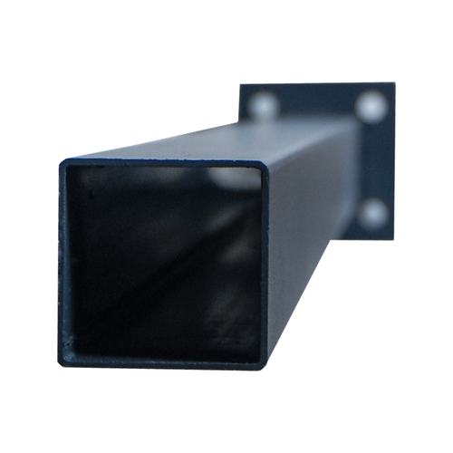 RapidFence 50 x 50 x 1300mm Dark Grey Capped Square Tube Flanged Fence ...