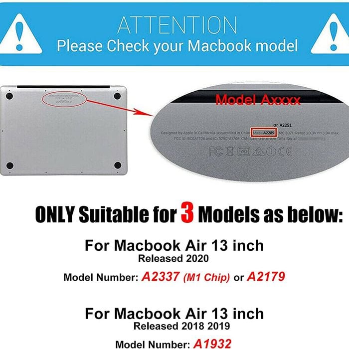 Splendid Living Apple MacBook Air Cover Case Protector 13.3'' With ...