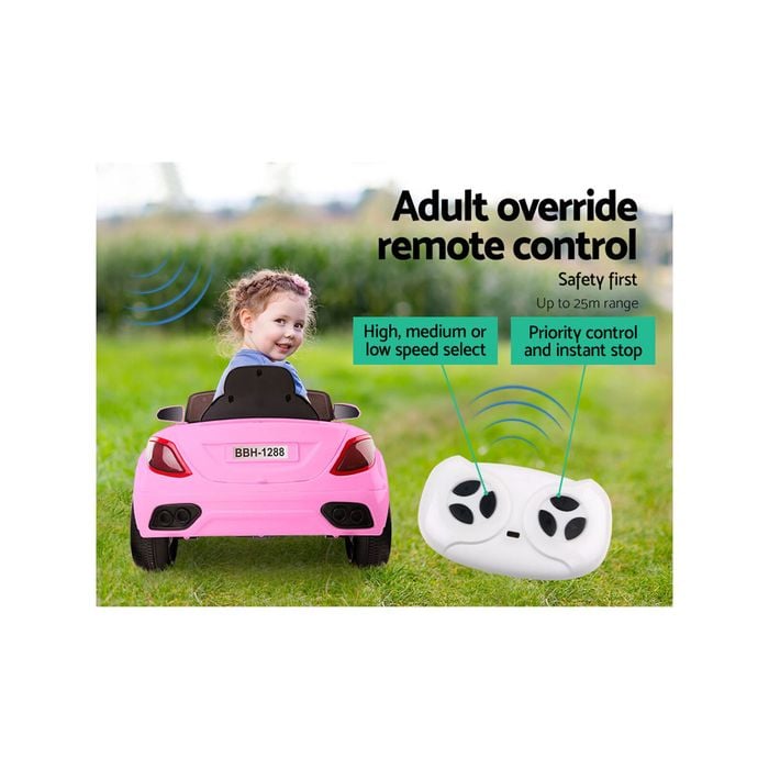 Kids Ride On Car Electric Maserati Inspired 12V Remote Control Pink ...