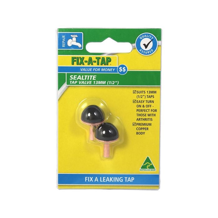 FIX-A-TAP 13mm 1/2" Sealtite Tap Valve - 2 Pack - Bunnings Australia