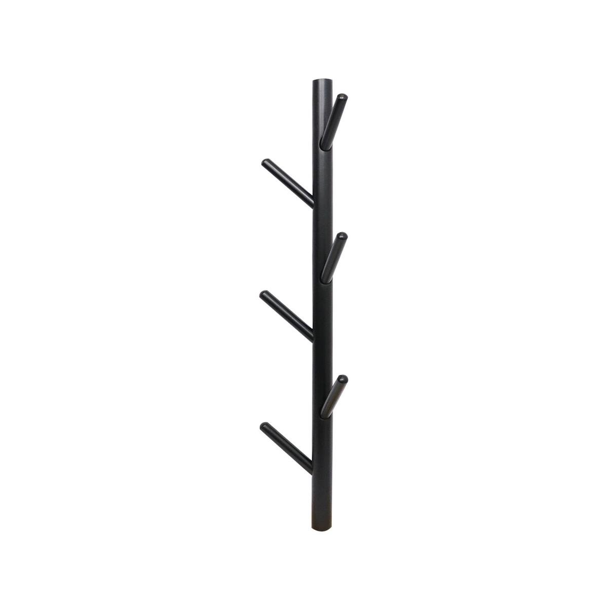 Adoored 6 Hook Black Vertical Hat and Coat Rack - Bunnings Australia