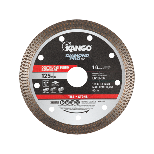 Kango 125mm Continuous Turbo Diamond Blade - Bunnings Australia