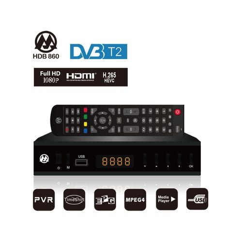AOA HDB860 FHD DVB-T2 H.265 PVR Media Play Set Top Box for NEW AU DTV ...