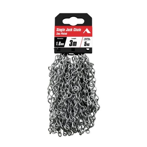 Pinnacle 1.6mm X 3m Zinc-Plated Single Jack Chain - Bunnings Australia