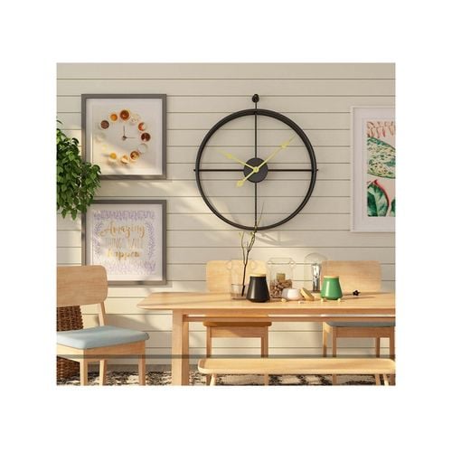 Large 52cm Large Huge Wrought Iron Wall Clock Art Decor Metal Office ...