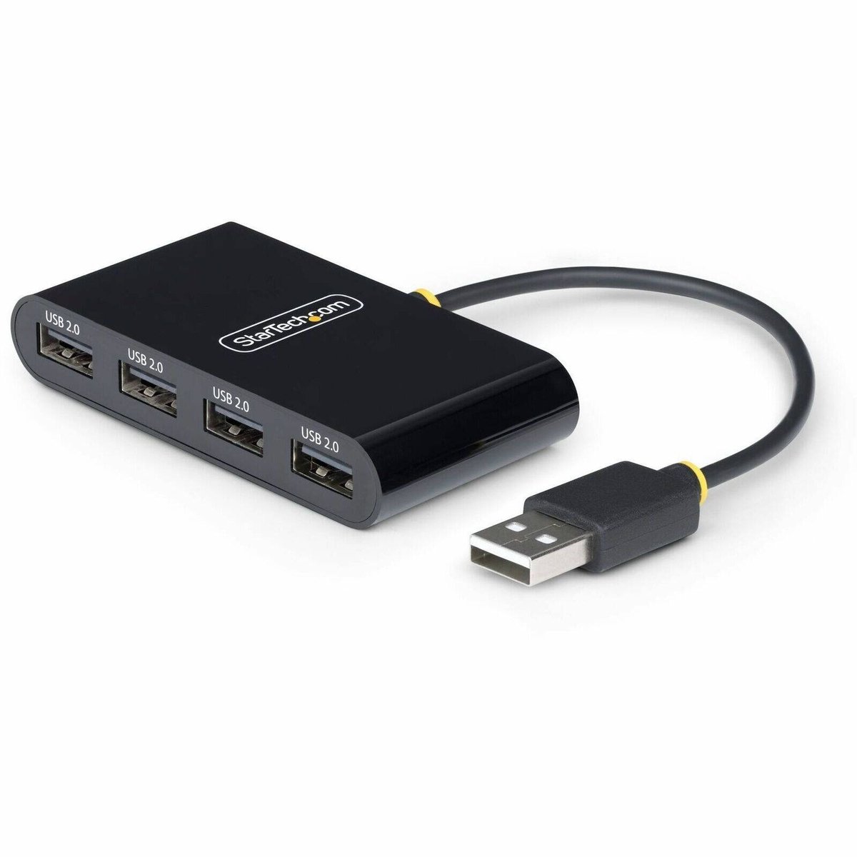 StarTech.com 4-Port USB 2.0 Hub, USB Bus Powered, Small Travel Mini USB ...
