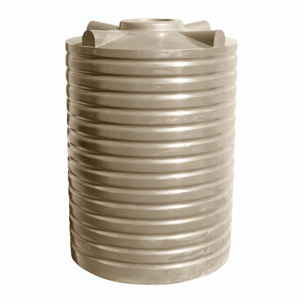Clark Tanks 3000L Round Poly Water Tank - Beige - Bunnings Australia