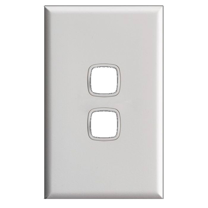 HPM Excel 2 Gang Grid and Plate White - Bunnings New Zealand