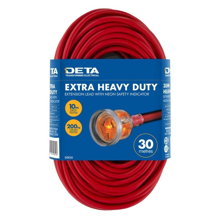Deta Extra Heavy Duty Extension Lead - 30m - Bunnings New Zealand