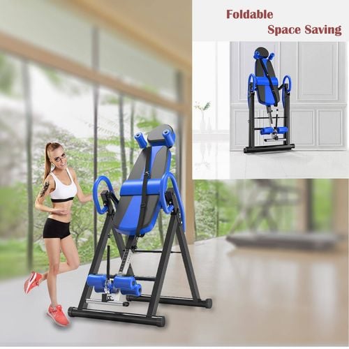 Gravity Inversion Table - Upside Down Machine - Heavy Duty - Blue ...