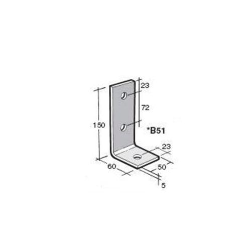 BOWMAC B51 No Gusset Hot Dip Galvanised Angle Bracket - Bunnings New ...