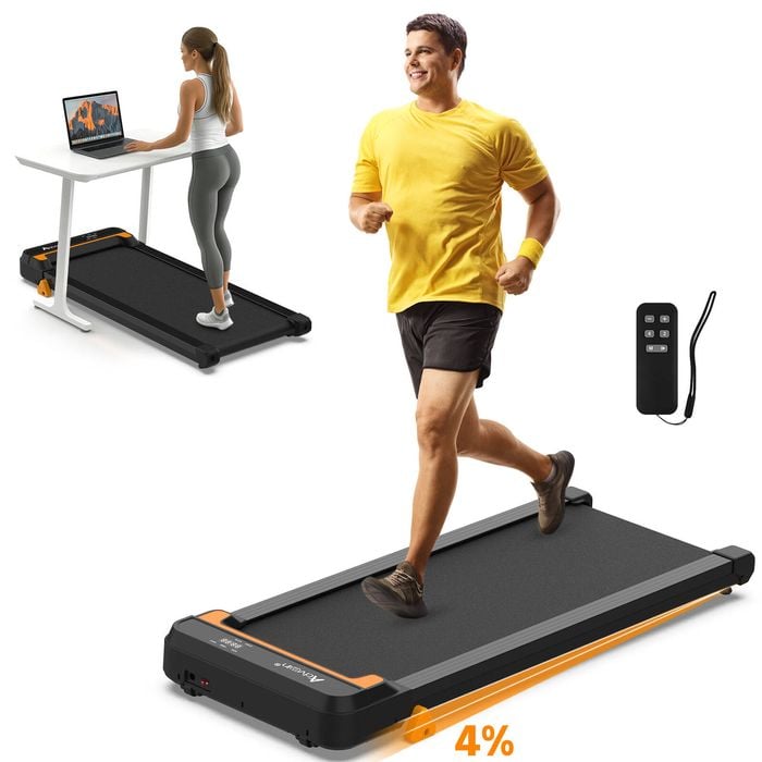 Advwin Incline Treadmill Under Desk Walking Pad Home Compact Portable ...