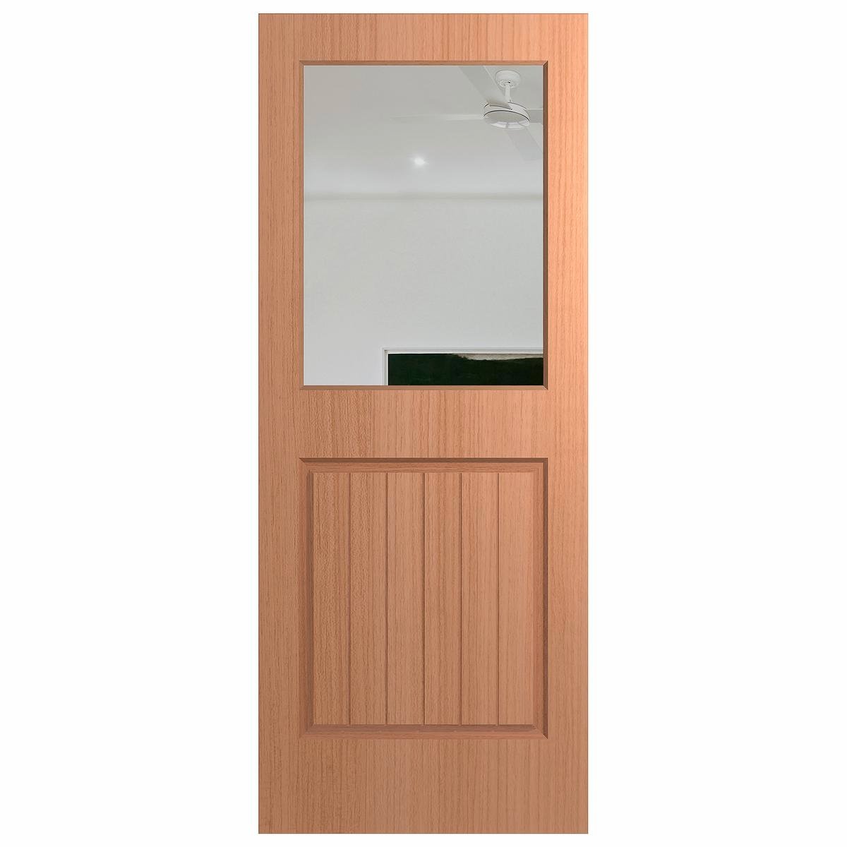 Hume 2040 x 820 x 40mm SPM Clear Opening Glass Entrance Door Bunnings Australia
