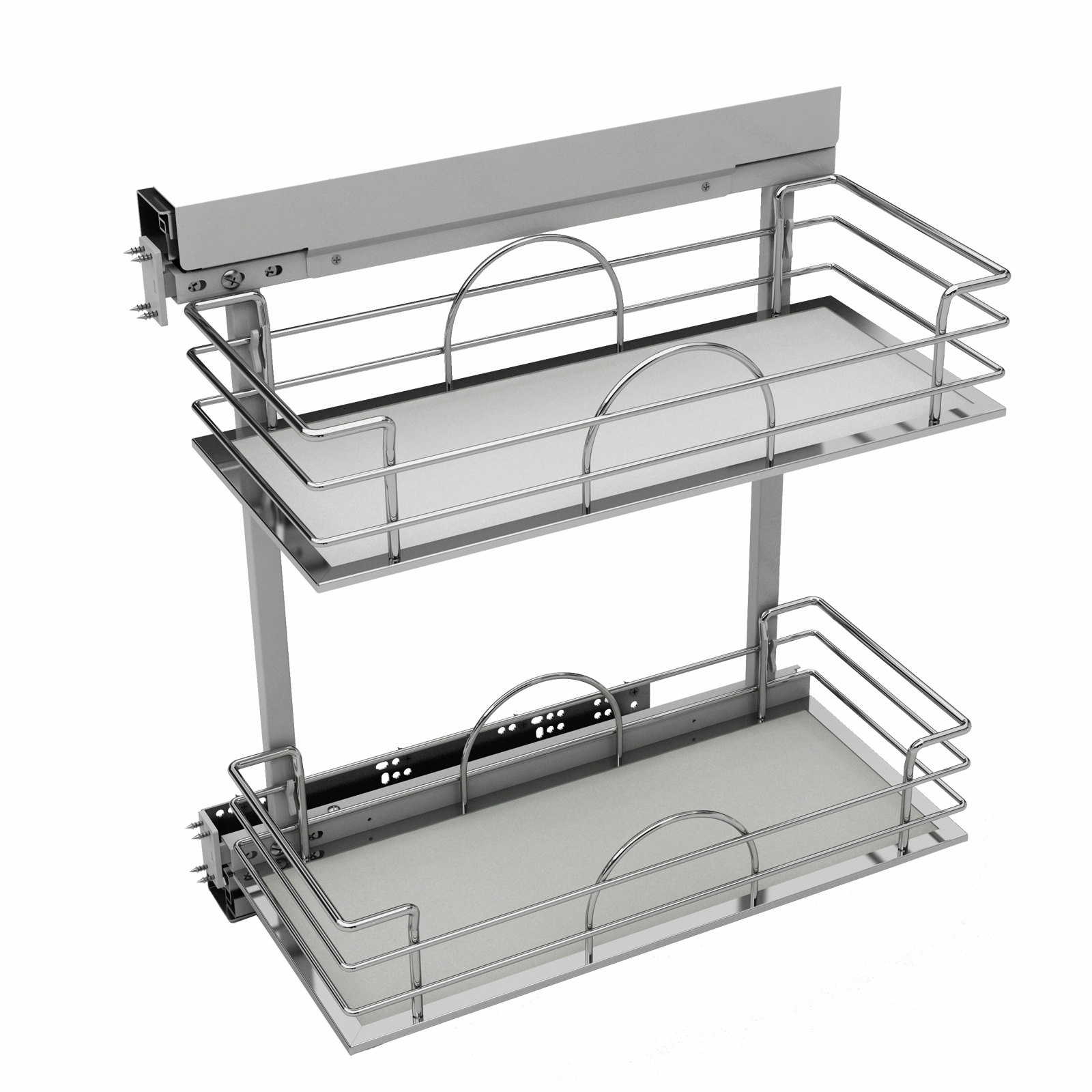 Rev A Shelf Two Tier Pull Out Basket For 300mm Cabinet Bunnings Australia