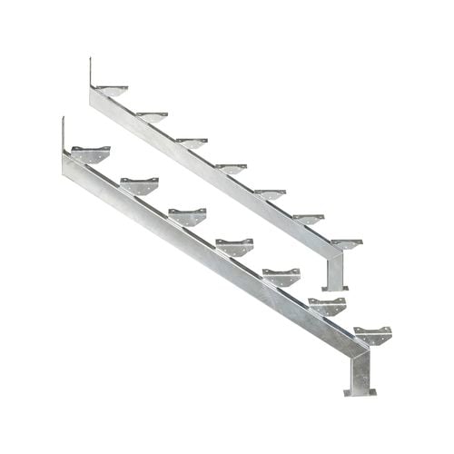 Galintel 7 Tread Heavy Duty Galvanised Steel Stair Stringer - 2 Pack ...