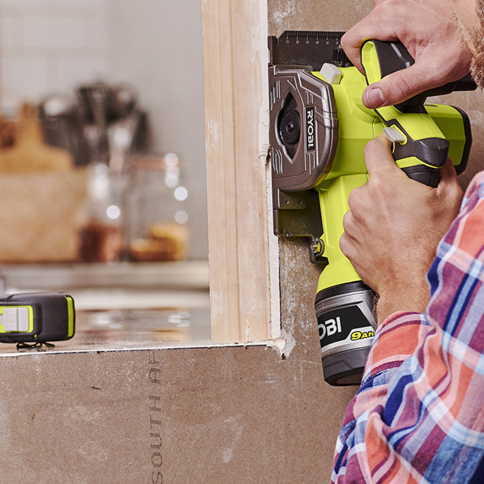 Ryobi multi material saw store