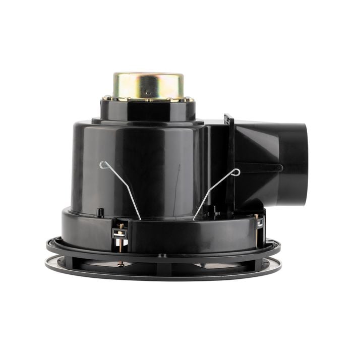 Mercator 290mm White Plug-In Round Exhaust Fan with Tri-Colour LED ...