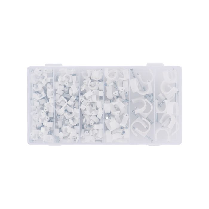 CLICK 180 Piece Cable Management Nail Clip Set - Bunnings Australia